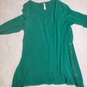 Emerald | Tops | Emerald Brand Asymmetrical Green Top | Poshmark